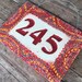 Red House Number Ceramic Tile Mosaic Look Bordered House - Etsy