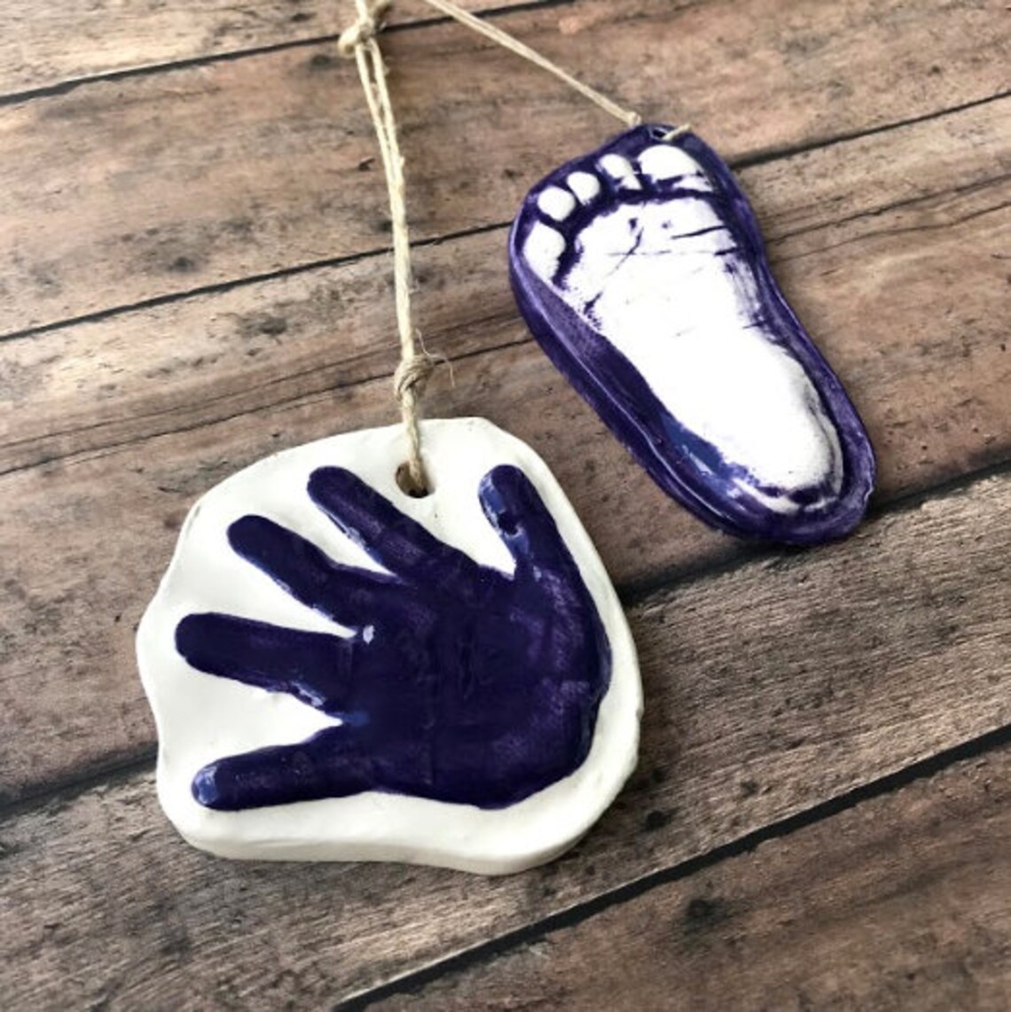 Raised Ceramic 3D Handprint Ornament Kit to Go in Vibrant - Etsy