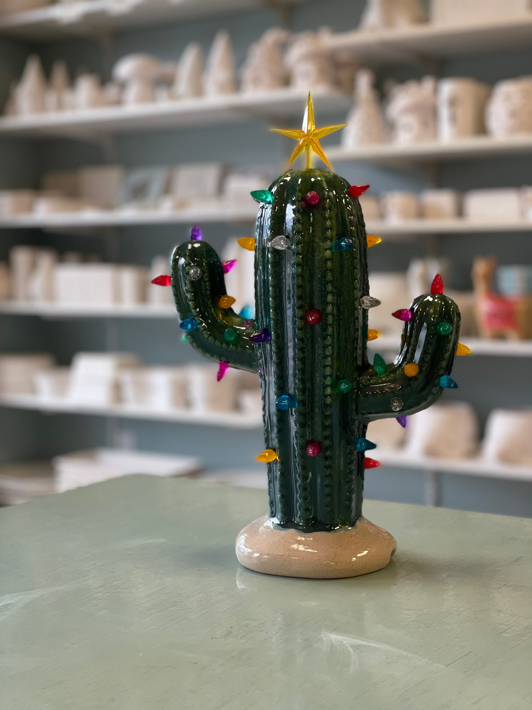 Cactus Light Christmas Cactus Tree - Etsy