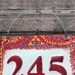 Red House Number Ceramic Tile Mosaic Look Bordered House - Etsy