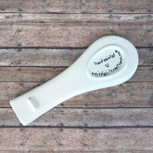 Mermaid Spoon Rest With Long Brown Hair | Etsy