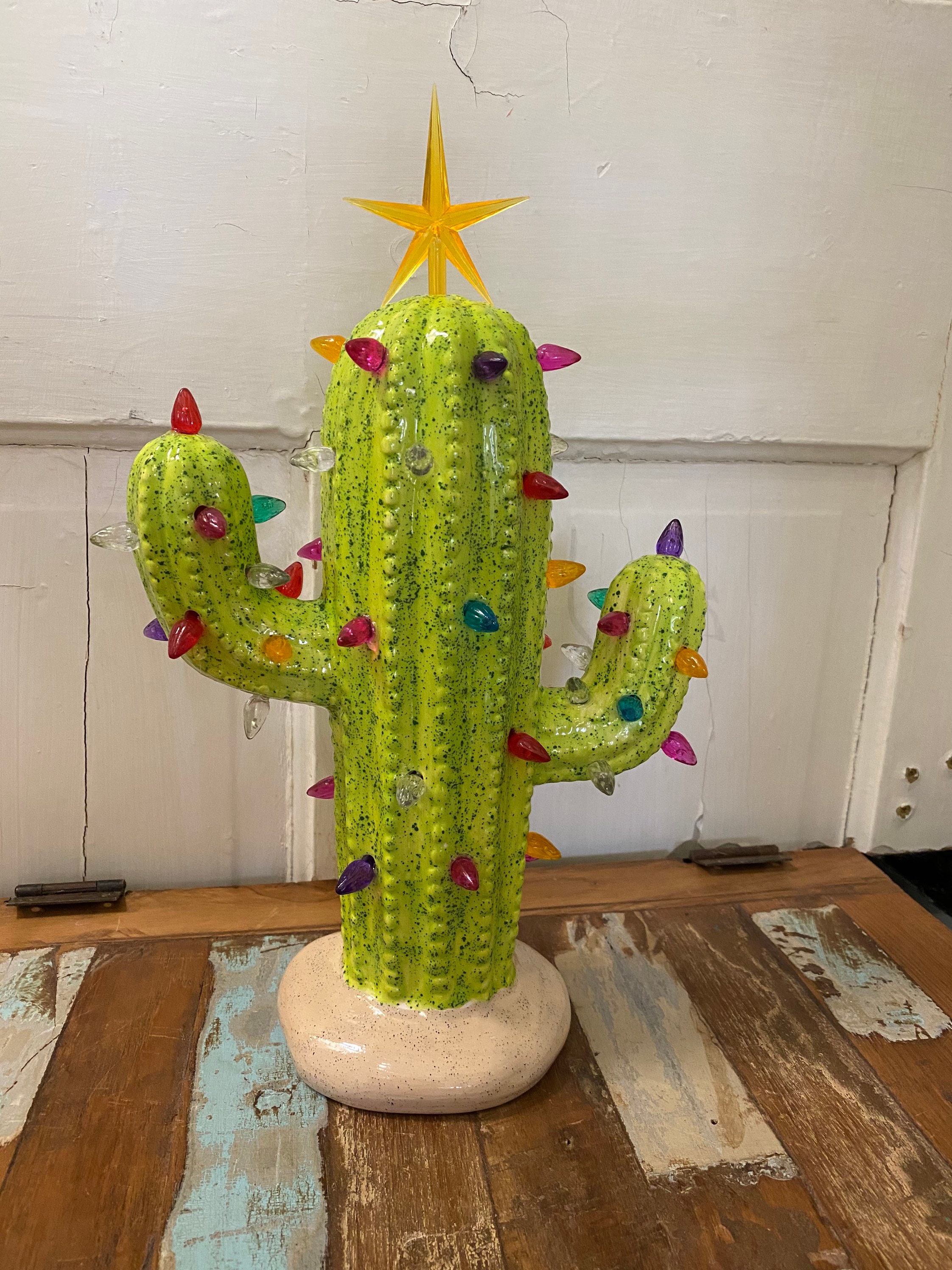 Cactus Light Christmas Cactus Tree - Etsy