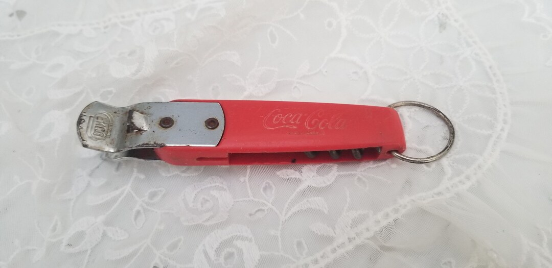 Ekco Coca Cola Coke Swing Bottle Cork Opener Can Red Handke Hanging ...
