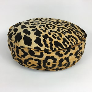Leopard Round Pillow // Round Velvet Pillow // Round Box Pillow ...