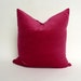 Raspberry Velvet Pillow Case // Raspberry Pink Velvet Cushion ...