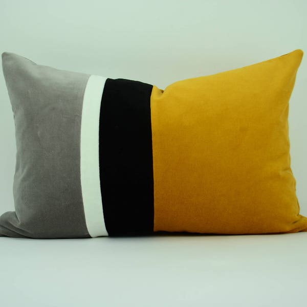 Color Block Pillow - Etsy