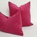 Raspberry Velvet Pillow Case // Raspberry Pink Velvet Cushion ...