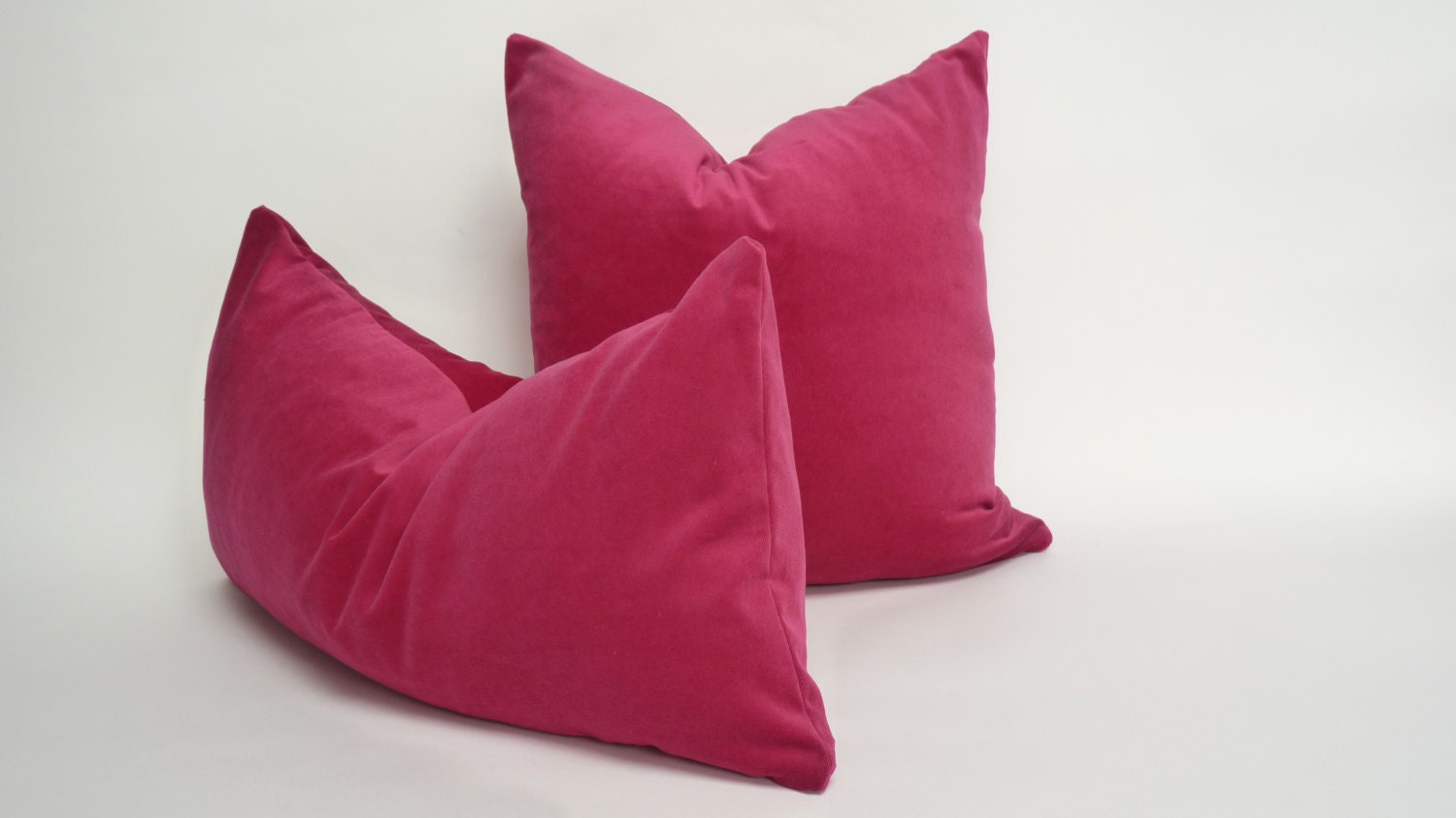 Raspberry Velvet Pillow Case // Raspberry Pink Velvet Cushion - Etsy