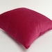 Raspberry Velvet Pillow Case // Raspberry Pink Velvet Cushion ...