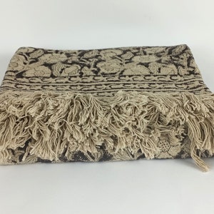 Block Print Throw Blanket, Tassel Throw Blanket, Block Printed Blanket ...