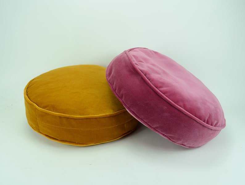 Round Velvet Pillow // Round Velvet Cushion // Round Velvet | Etsy