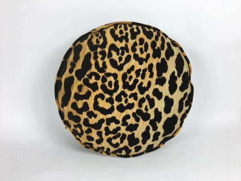 Leopard Round Pillow // Round Velvet Pillow // Round Box Pillow ...
