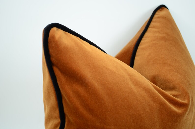 Copper Velvet Pillow // Copper Velvet Cushion // Fall Velvet - Etsy