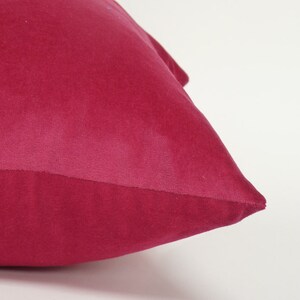 Raspberry Velvet Pillow Case // Raspberry Pink Velvet Cushion ...