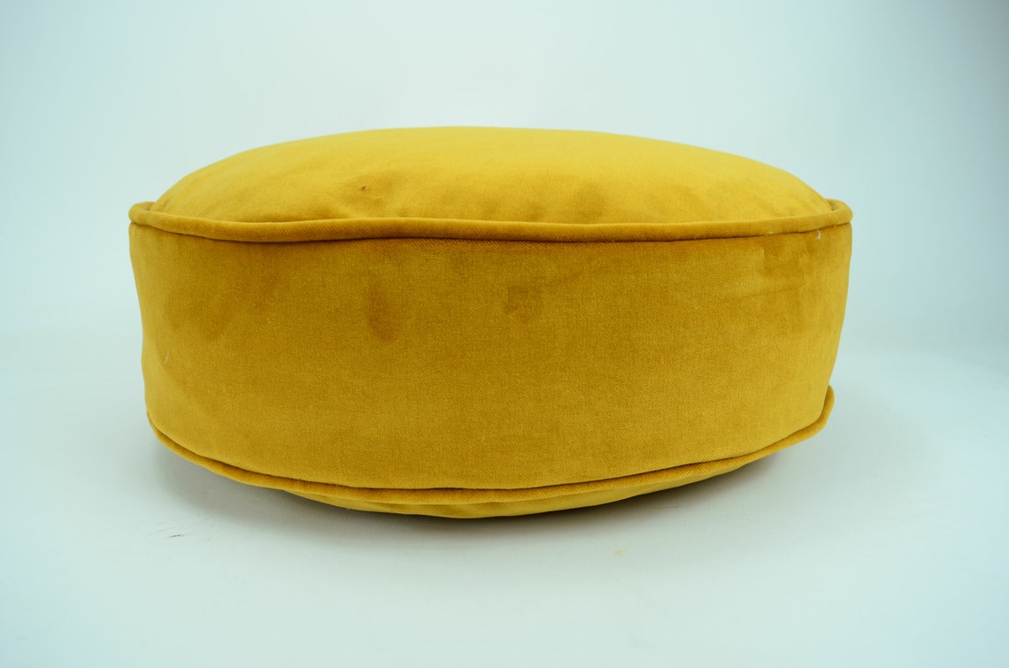 Round Velvet Cushion // Round Velvet Floor Pillow // Round Box - Etsy