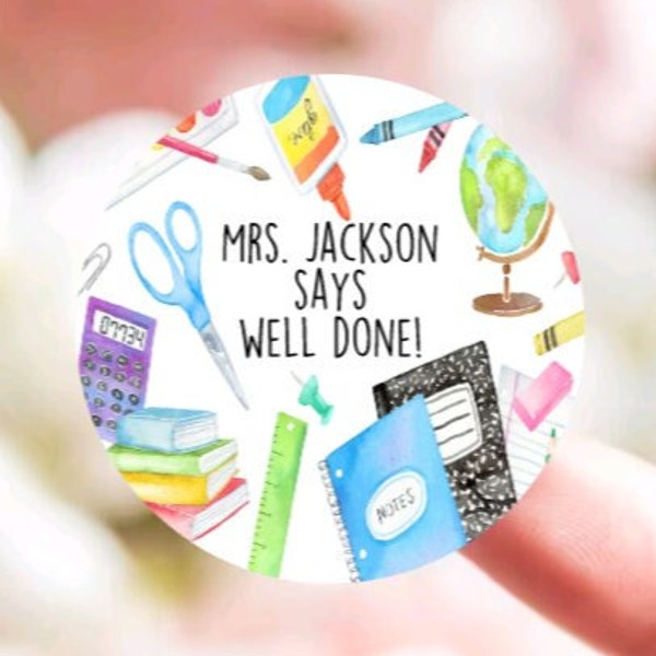 Custom Well Done Stickers - Etsy