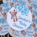 Blue Teddy Bear Personalized Baby Shower Cupcake Topper on - Etsy