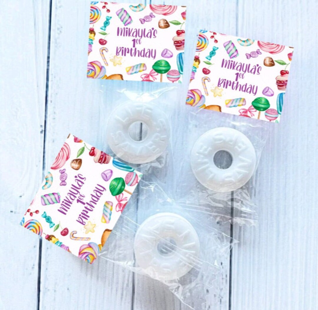 Ice Cream Candy Lifesaver Favors for Party Sweet Treat Theme Custom ...