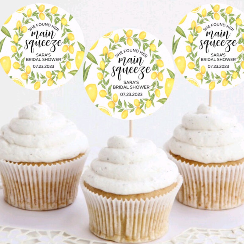 Lemon Cupcake Topper - Etsy