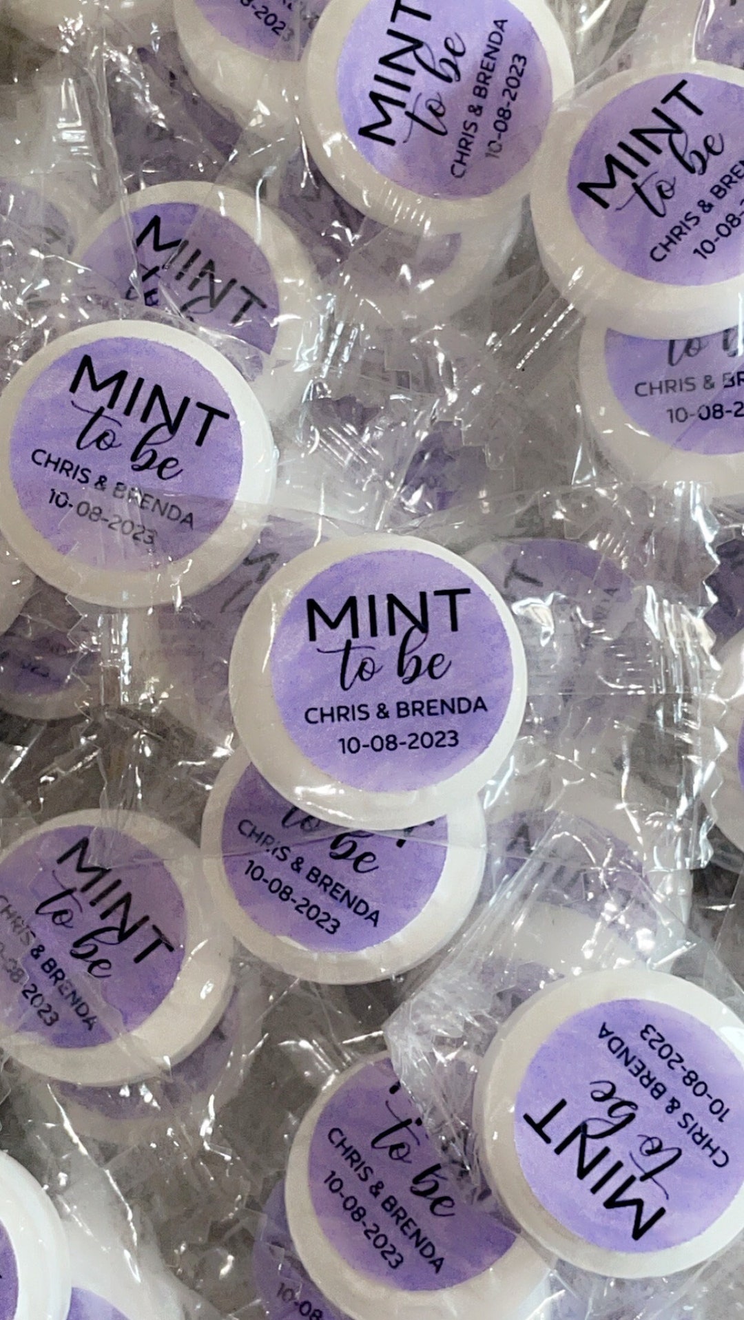 Mint to Be Lifesavers - Watercolor Engagement Favor Tags - Colored ...