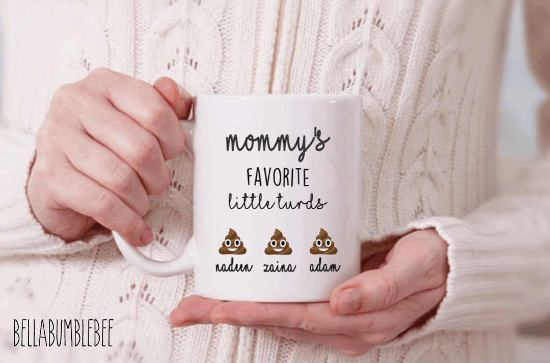 Personalized Mommy's Favorite Little Turds / Mom Gift / Poop Emoji ...