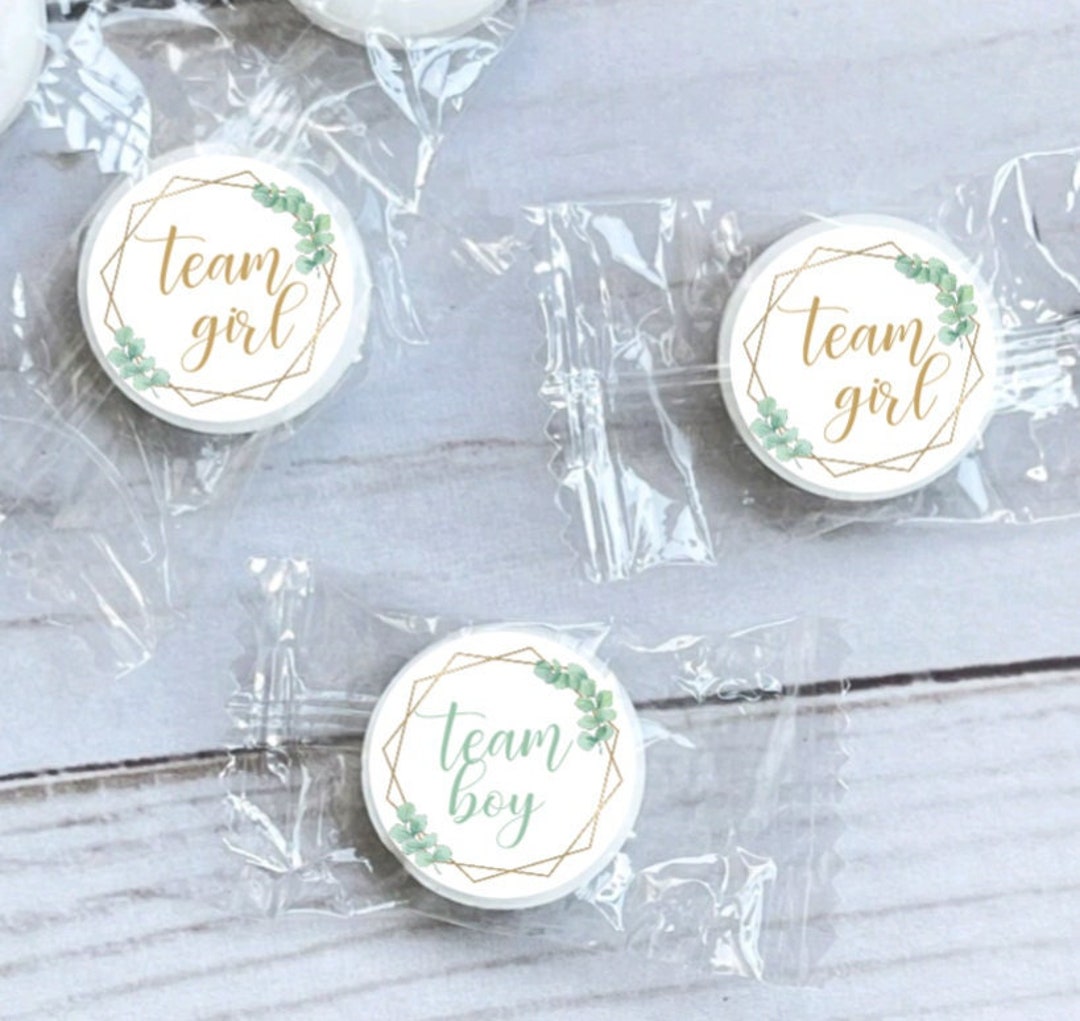 Team Boy & Team Girl Lifesaver Favors for Party - Gender Reveal Party ...
