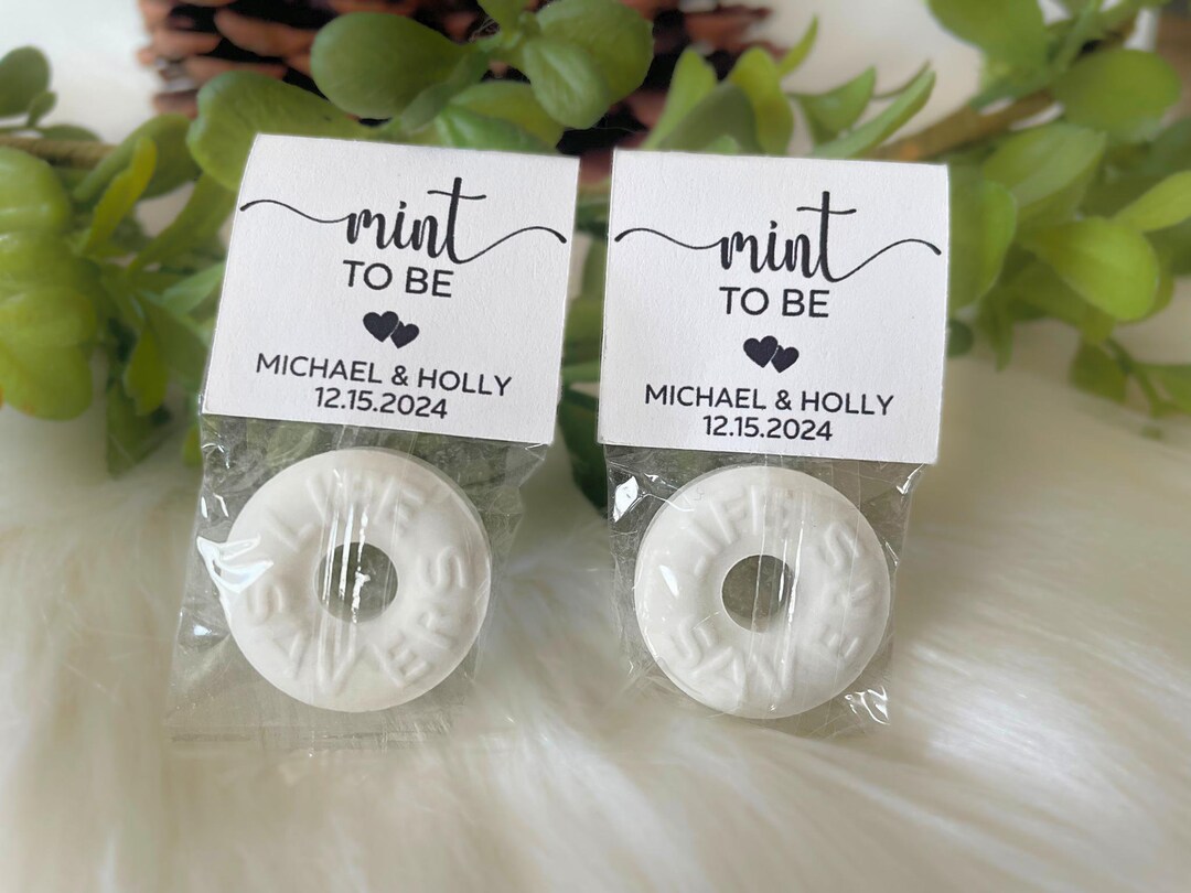 Mint to Be Lifesavers - Wedding or Engagement Favor Tags - Bridal ...