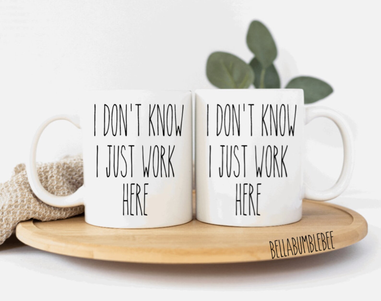 I Don't Know I Just Work Here / Swearing Cup / Office Gag - Etsy