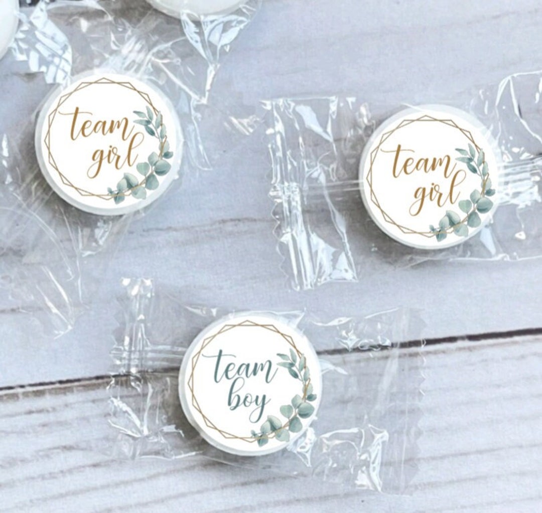 Team Boy & Team Girl Lifesaver Favors for Party - Gender Reveal Party ...