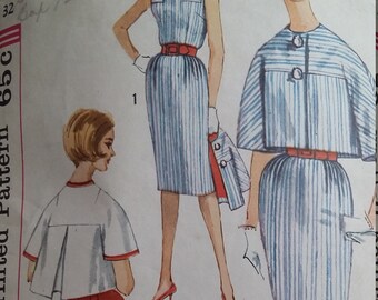 Simplicity 3845 Vintage Sewing Pattern Misses' One-piece Dress 1952 - Etsy