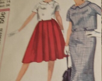 UNCUT and FF Pattern Pieces Vintage Simplicity 8064 Sewing | Etsy