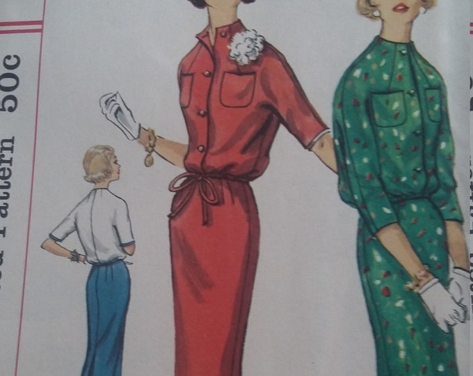 UNCUT and FF Pattern Pieces Vintage Simplicity 1913 Sewing Pattern Size ...