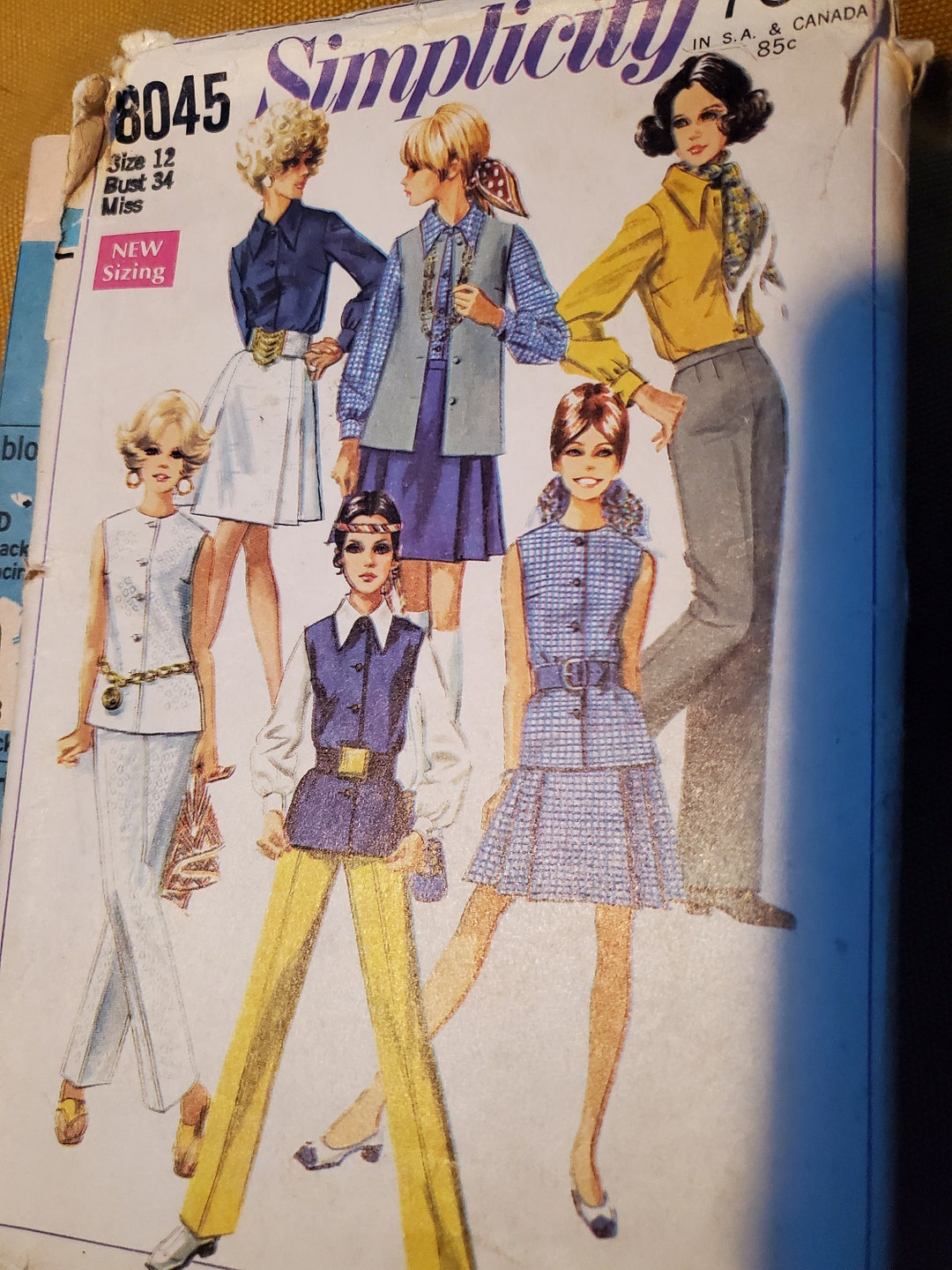 Simplicity 8045 Sewing Pattern Skirt, Blouse, Pants, and Sleeveless ...