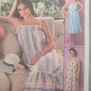 Simplicity 8512 Sewing Pattern Sizes 10-12 Pullover Sundress and Tie ...