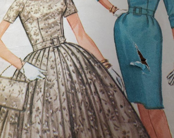 RARE Mccalls 6518 Sewing Pattern 60s Size 18 Some Uncut and Cut Pattern ...
