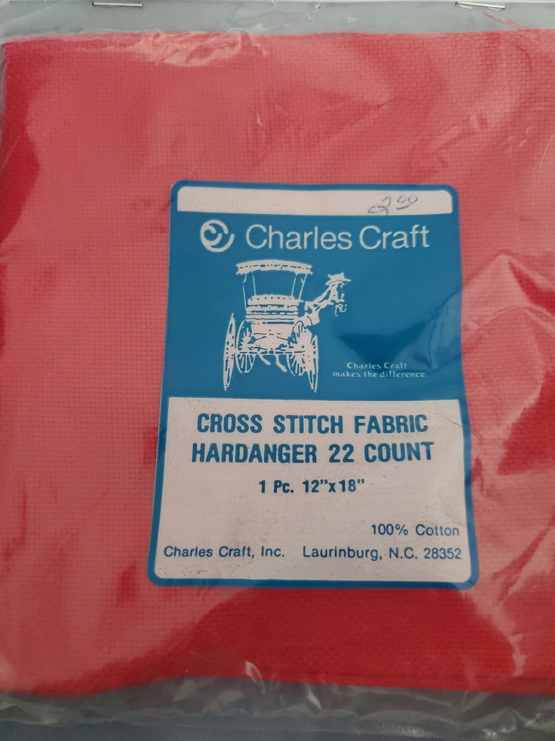 NEVER OPENED Plastic Package 22 Count Aida for Cross Stitch Charles ...