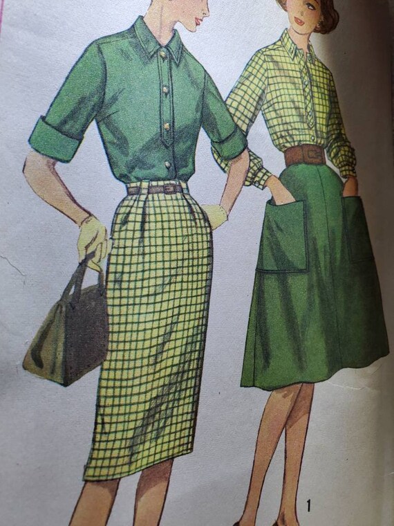 Simplicity 3677 Sewing Pattern Blouse and Two Skirts Size 16 - Etsy