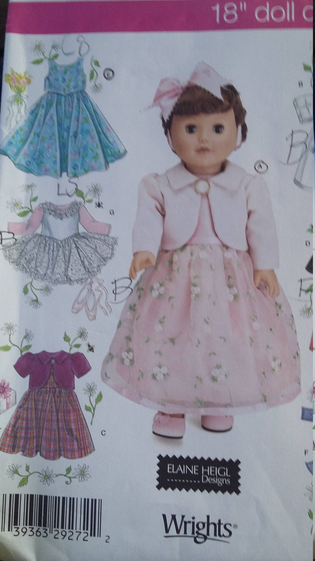 UNCUT and FF Pattern Pieces Simplicity 4364 Sewing Pattern Elaine Heigl ...