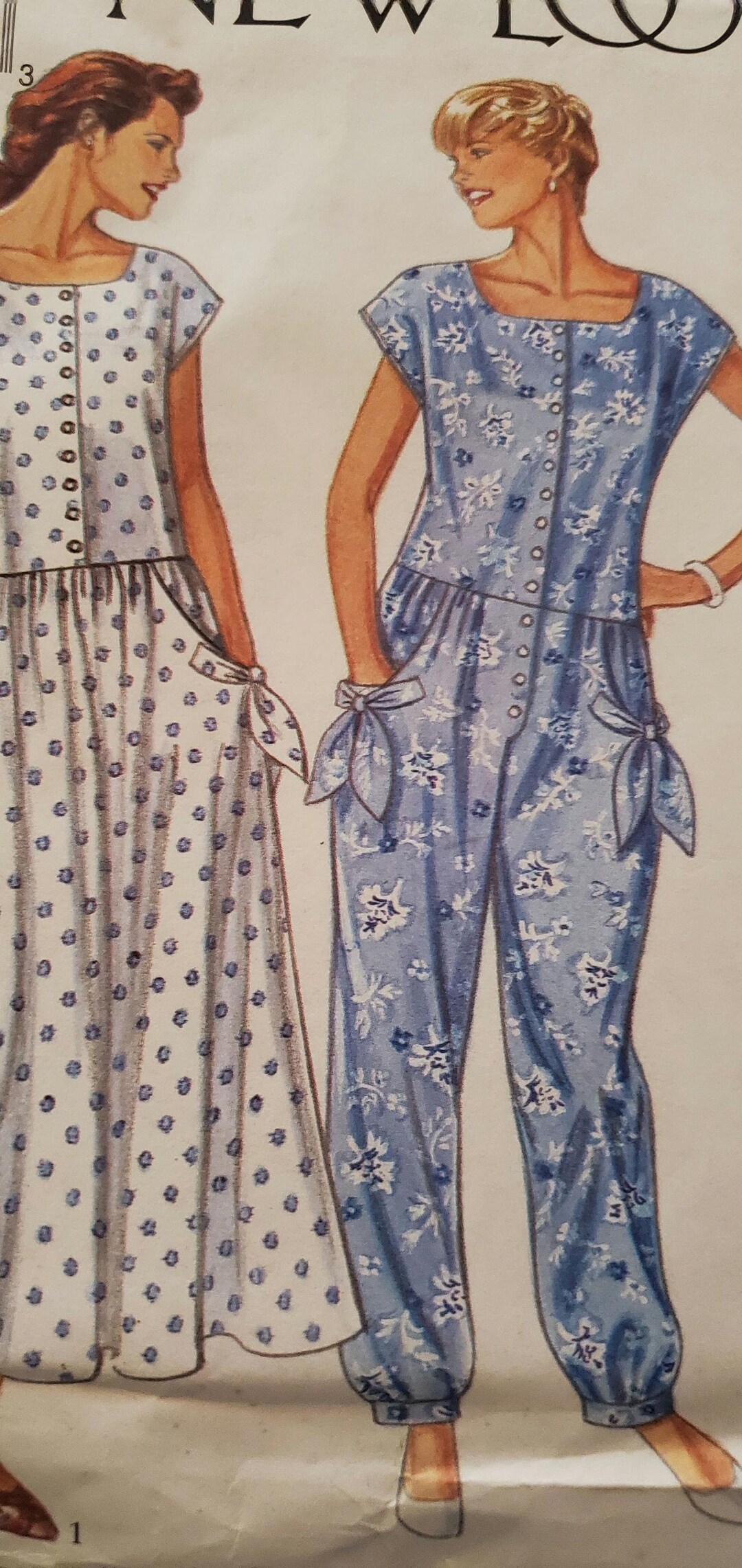 New Look 6684 Sewing Pattern Sizes 6 Thru 16 Jumpsuit and Dress UNCUT ...