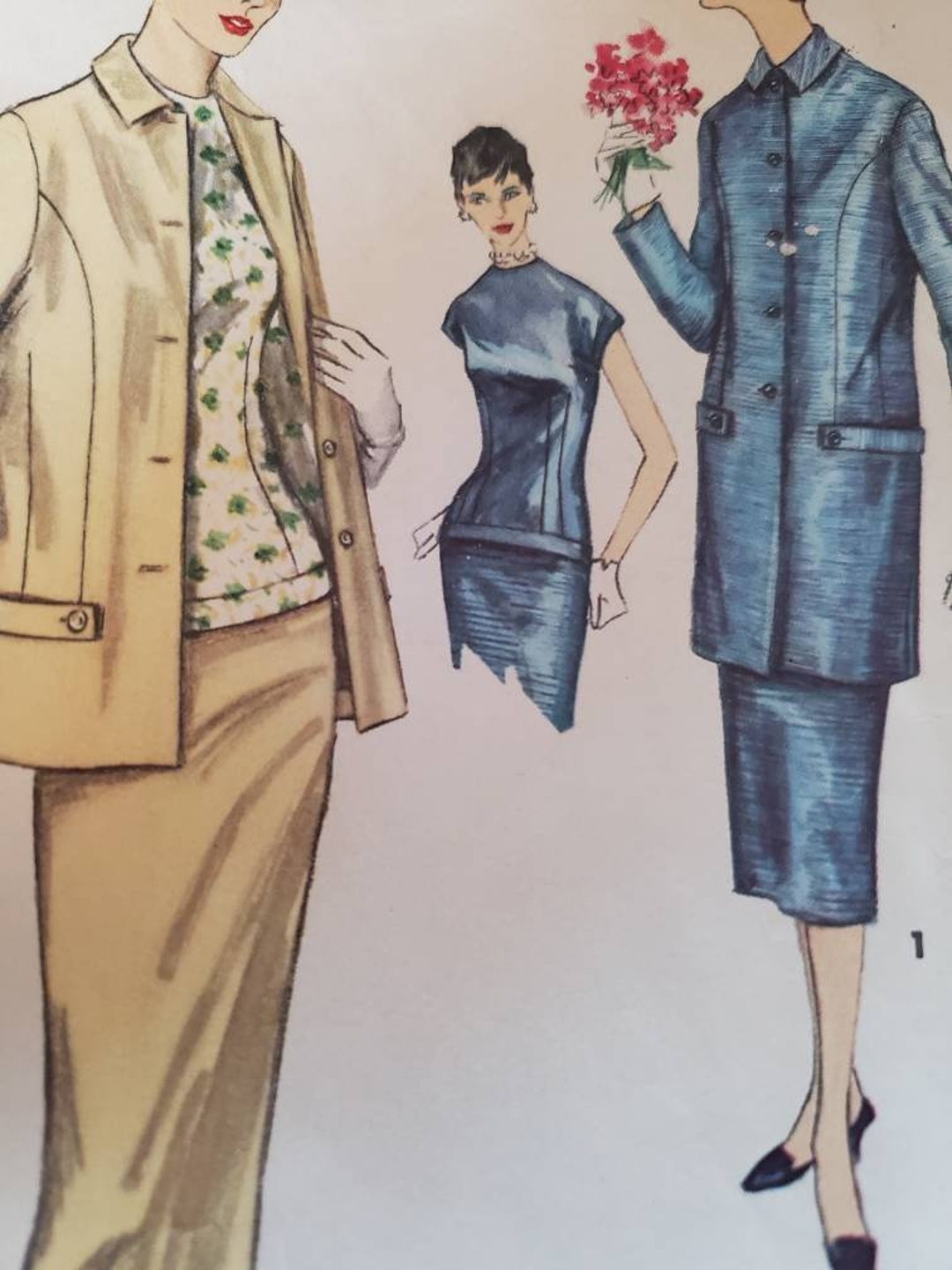 RARE Vintage Simplicity 1520 Tunic Suit in 2 Lengths and Overblouses ...