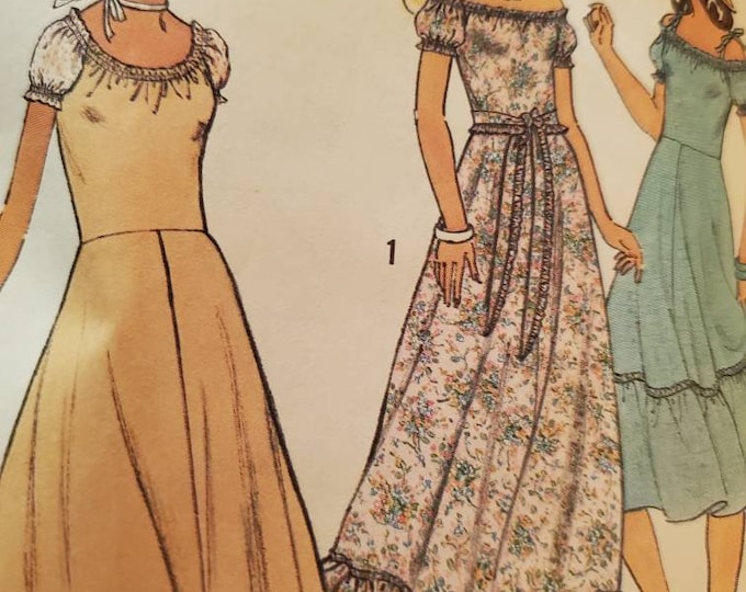 RARE Simplicity 8568 Sewing Pattern Size 12 Dress in Two Lengths and ...