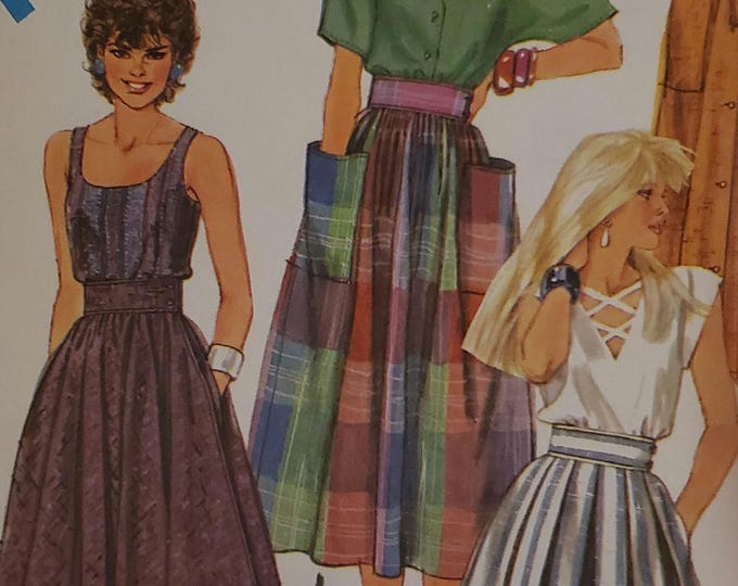 Simplicity 6338 Sewing Pattern Size 16 Skirt Options Uncut AND FF ...