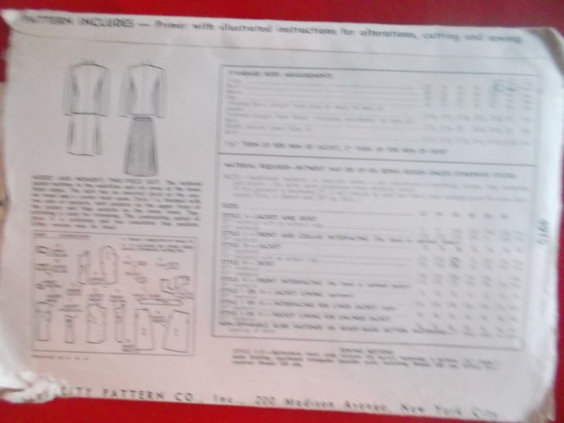 UNCUT Pattern Pieces 1940s Fashions Simplicity 4915 Sewing | Etsy