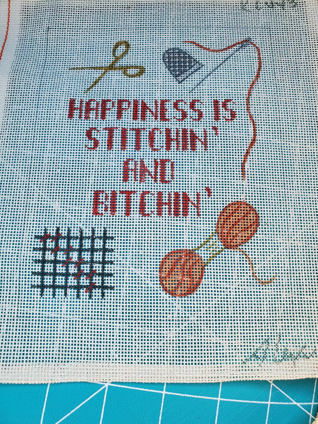 Needlepoint Mesh Project Yarn, Needle, and Instructions NOT INCLUDED 5 ...