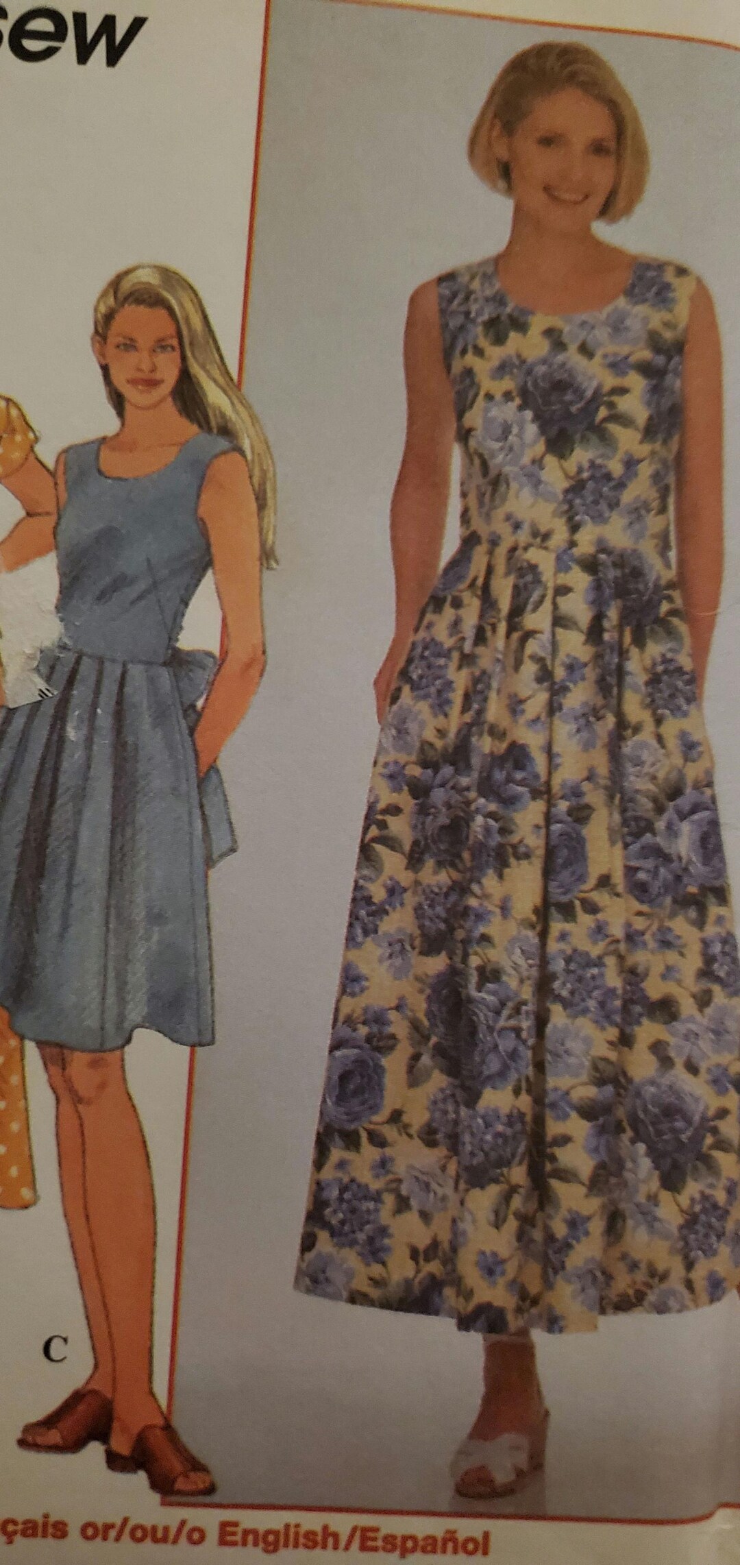 Simplicity 8165 Sewing Pattern Sizes 16-18-20 Pullover Sundress UNCUT ...