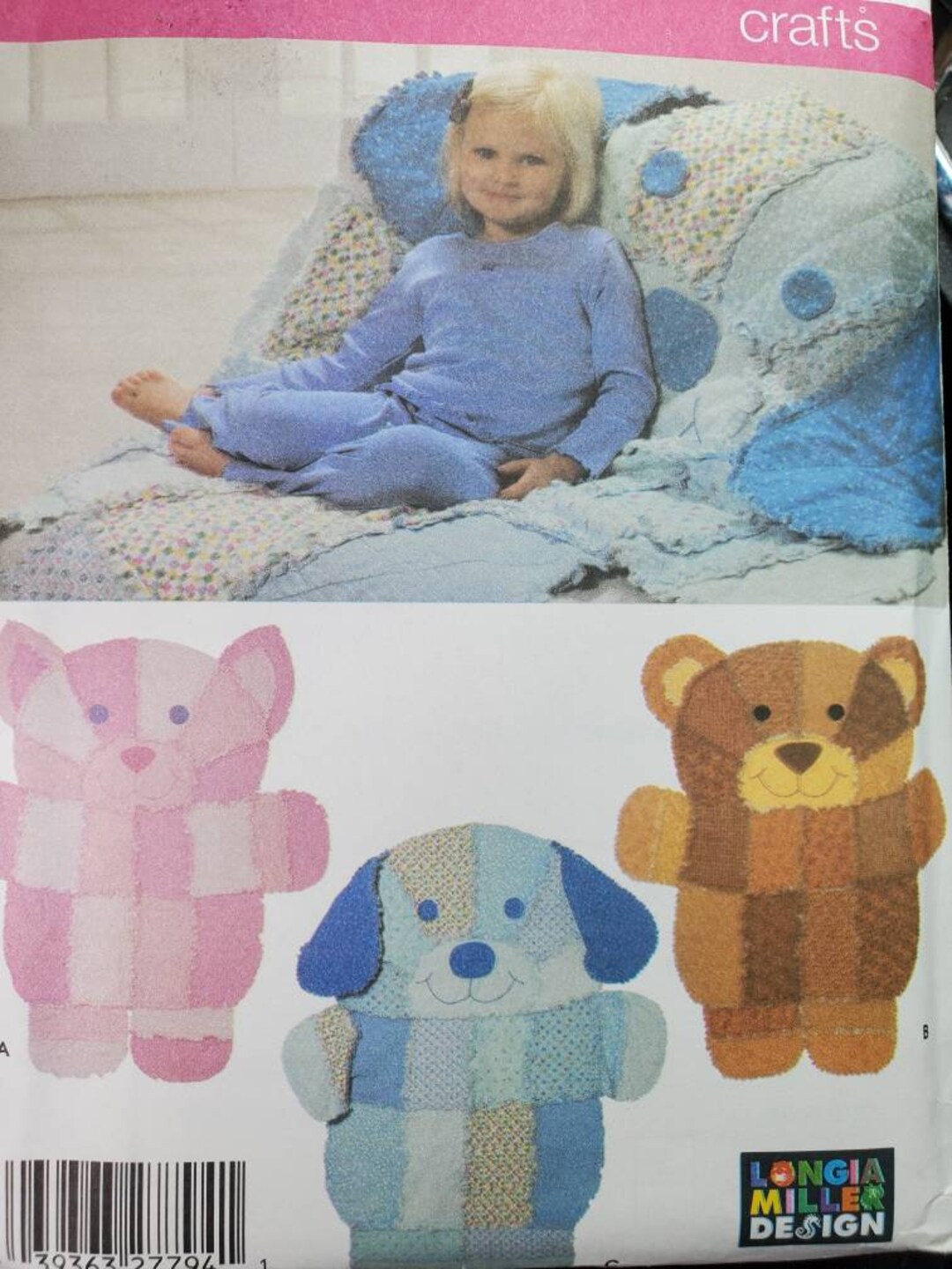 Simplicity 4993 Sewing Pattern Longia Miller Design Rag Quilt Wall ...