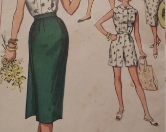 UNCUT and FF Pattern Pieces Vintage Simplicity 8064 Sewing - Etsy