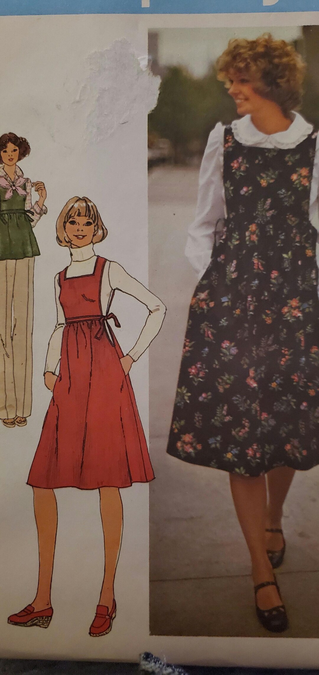 Vintage Simplicity 7372 Sewing Pattern Girls Dress Size 10 Breast 28 - Etsy