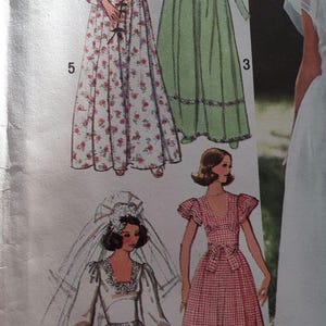 Vintage Simplicity 7886 Sewing Pattern Size 16 Wedding Bridal and ...