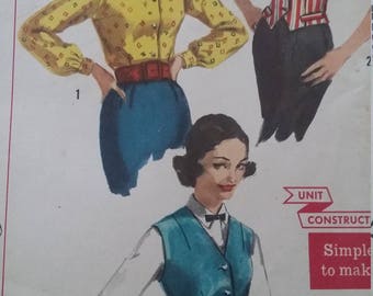 UNCUT and FF Pattern Pieces Vintage Simplicity 8064 Sewing - Etsy